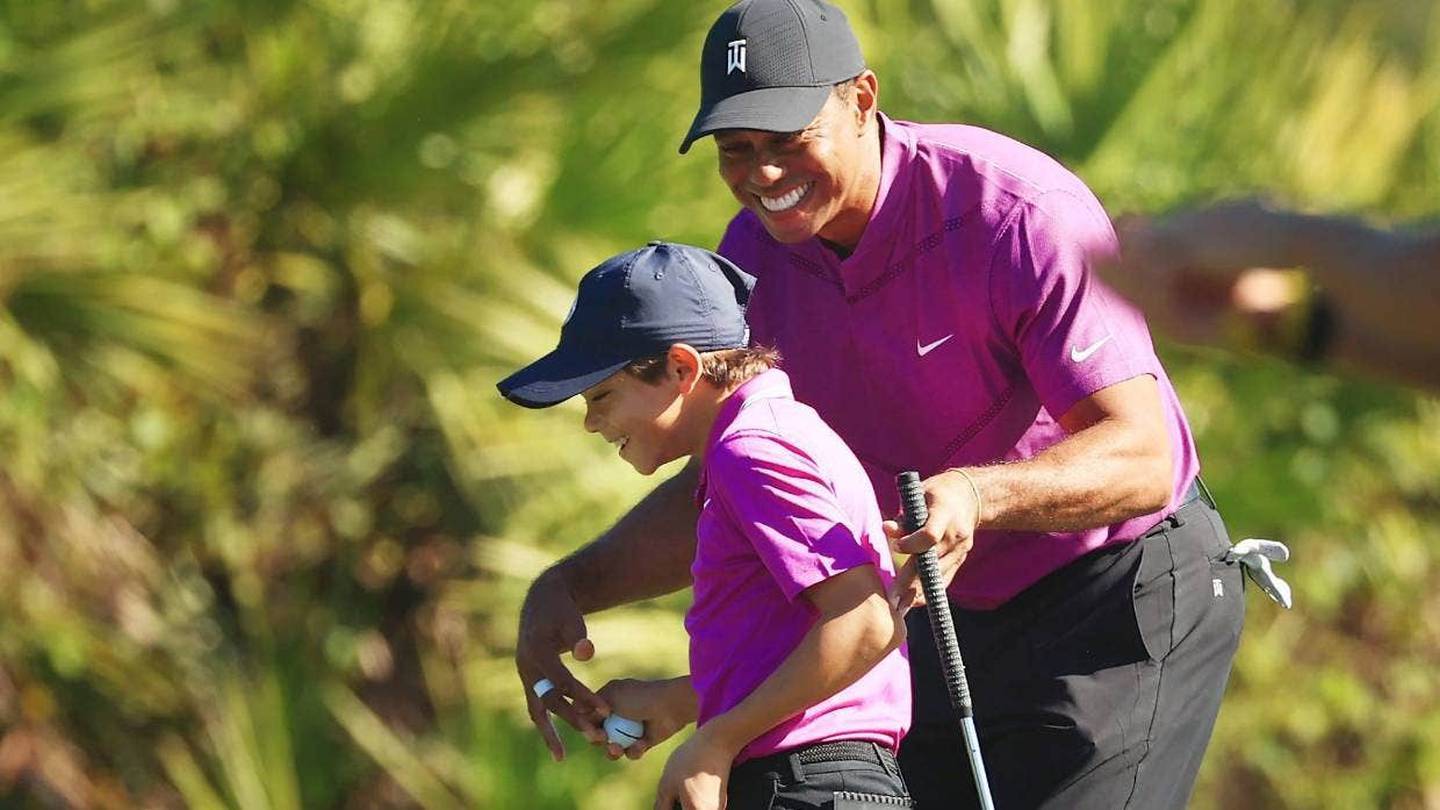 Tiger Woods Barefoot