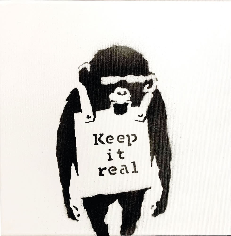 Banksy Stencils Monkey