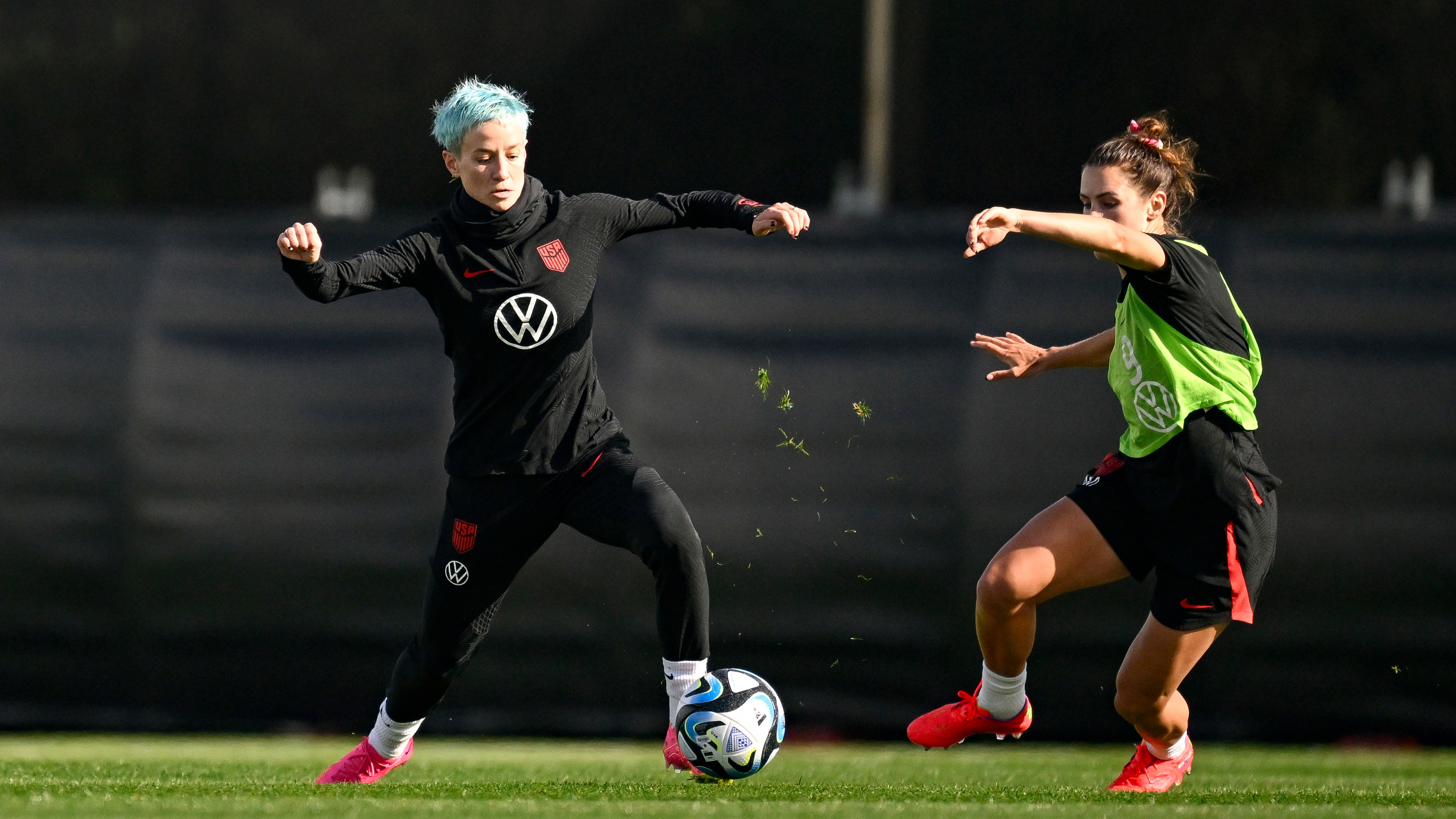 USWNT already flexing pull power with first training in Auckland