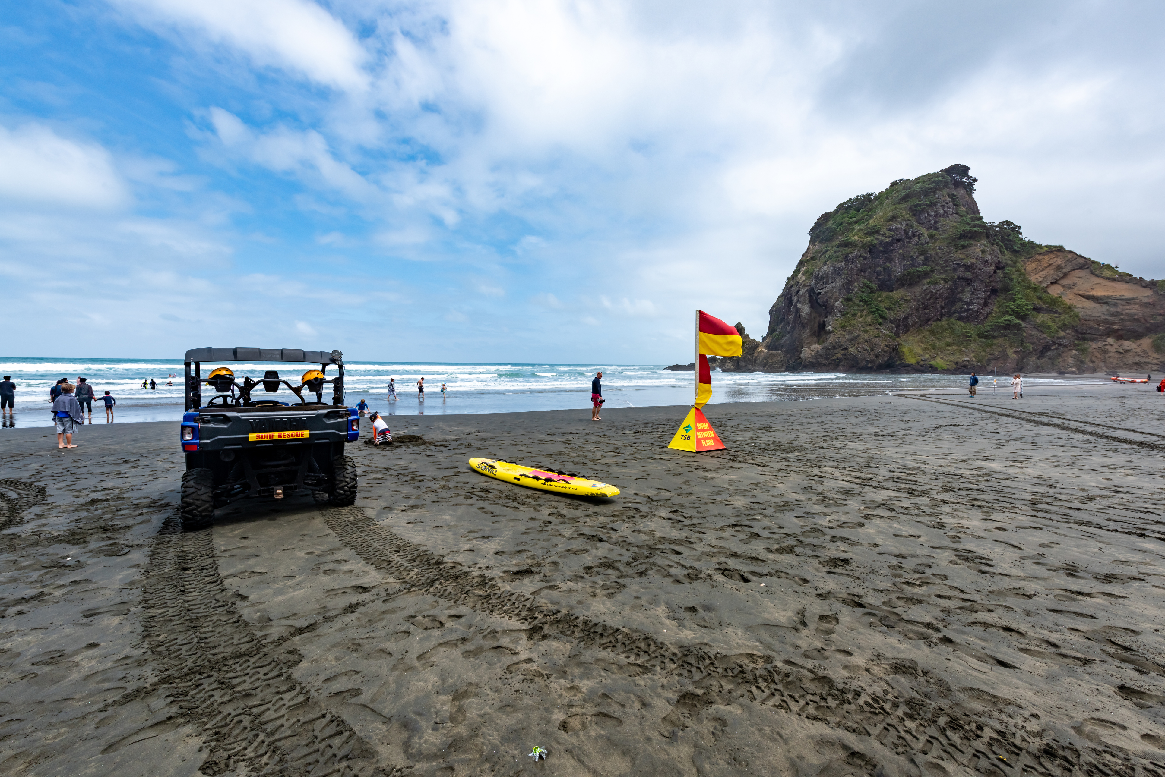 Piha Beach Helicopter Rescue