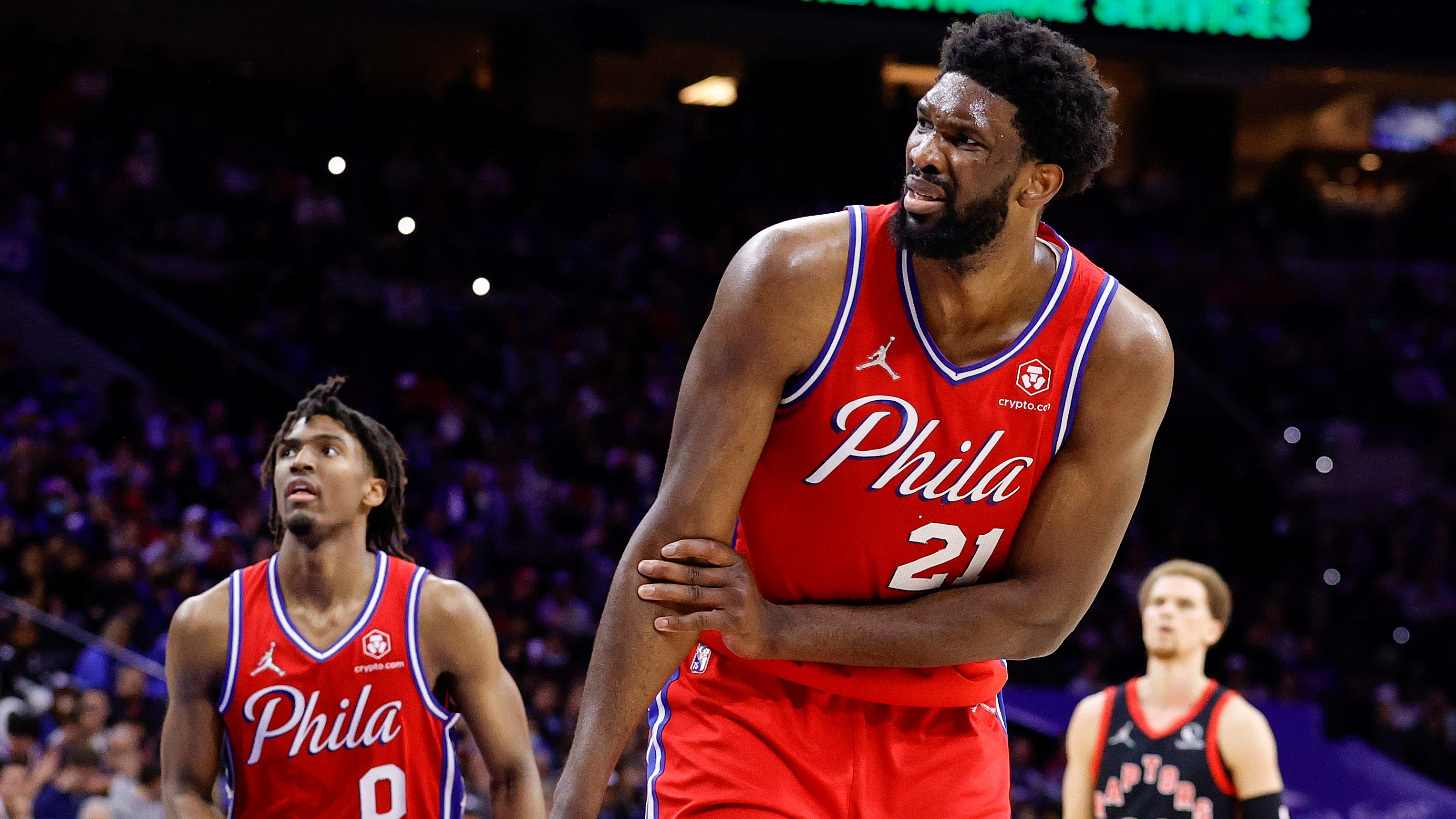 76ers' Joel Embiid takes knocks to have last laugh over Raptors