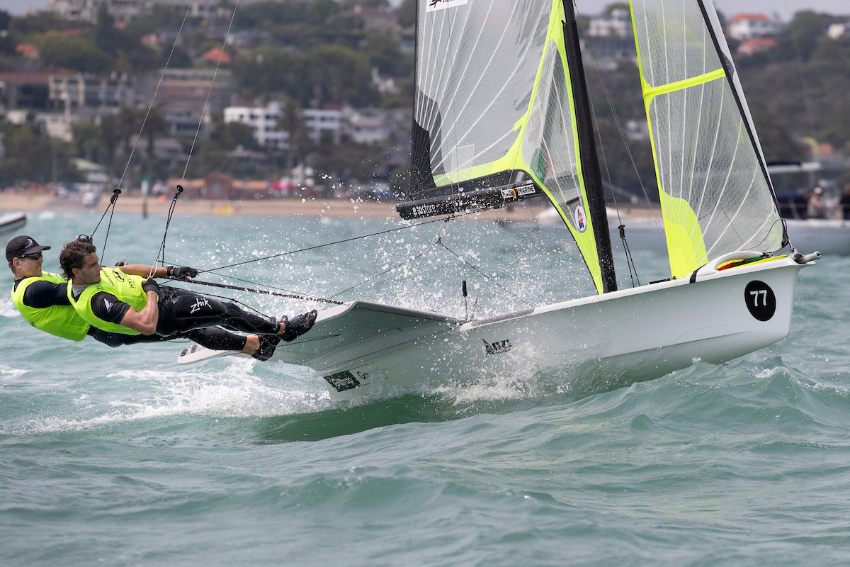 Peter Burling and Blair Tuke win 49er world champs in Auckland
