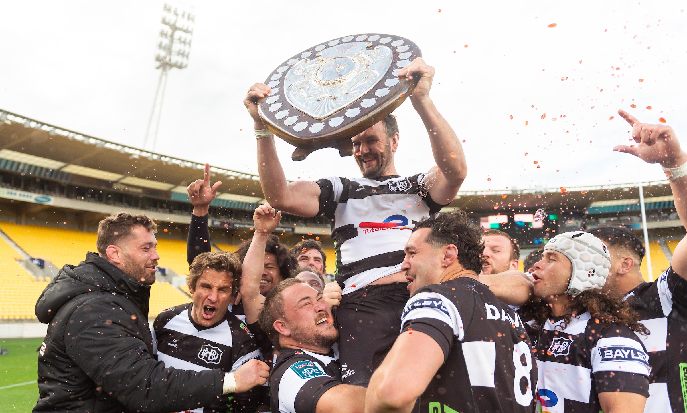 NZR unable to identify white substance on Ranfurly Shield