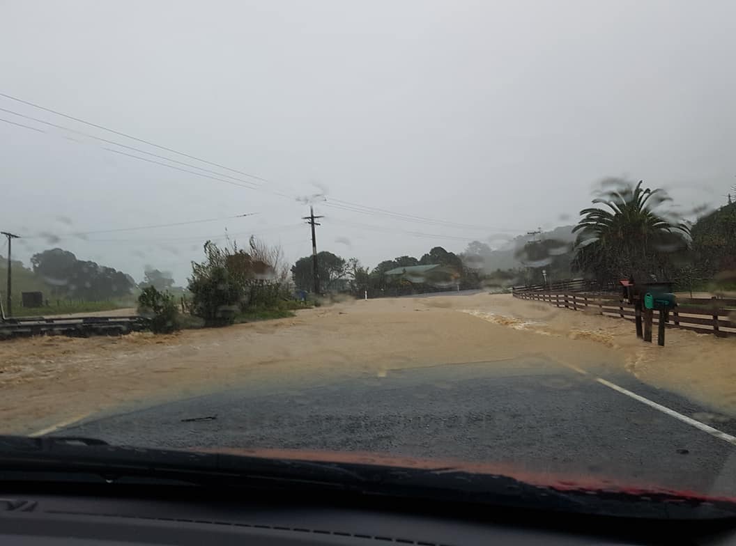 Pictures: Flooding from deluge of heavy rain cuts off Coromandel