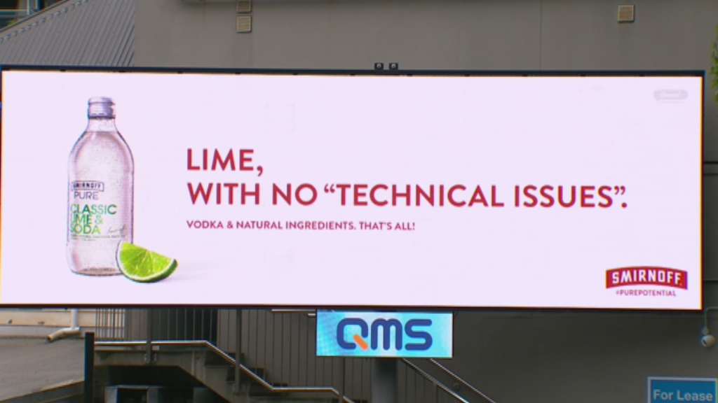 Cheeky ad promotes drink with new billboard making fun of Lime scooters