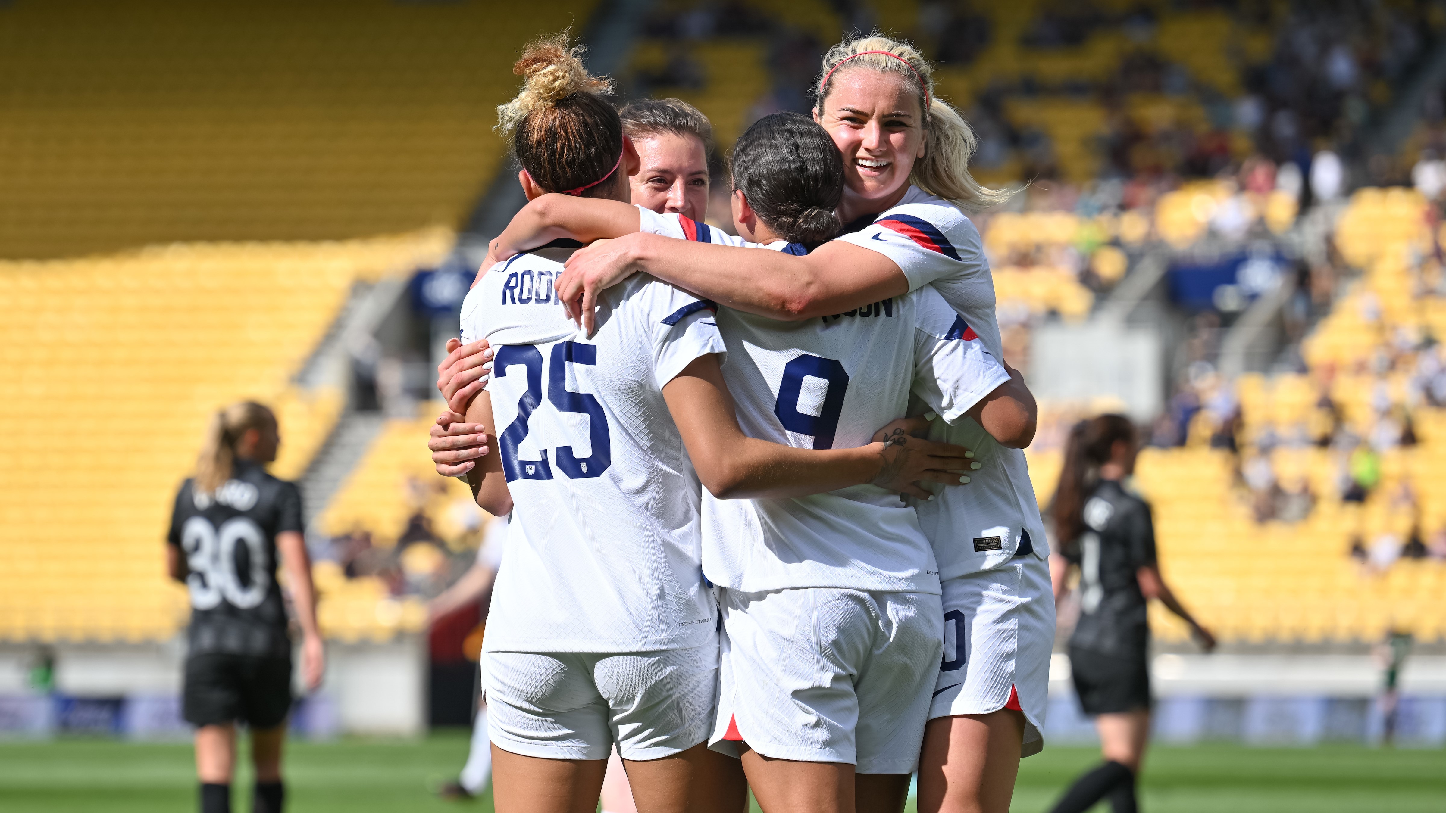 Football Ferns fade in loss to US in front of record crowd
