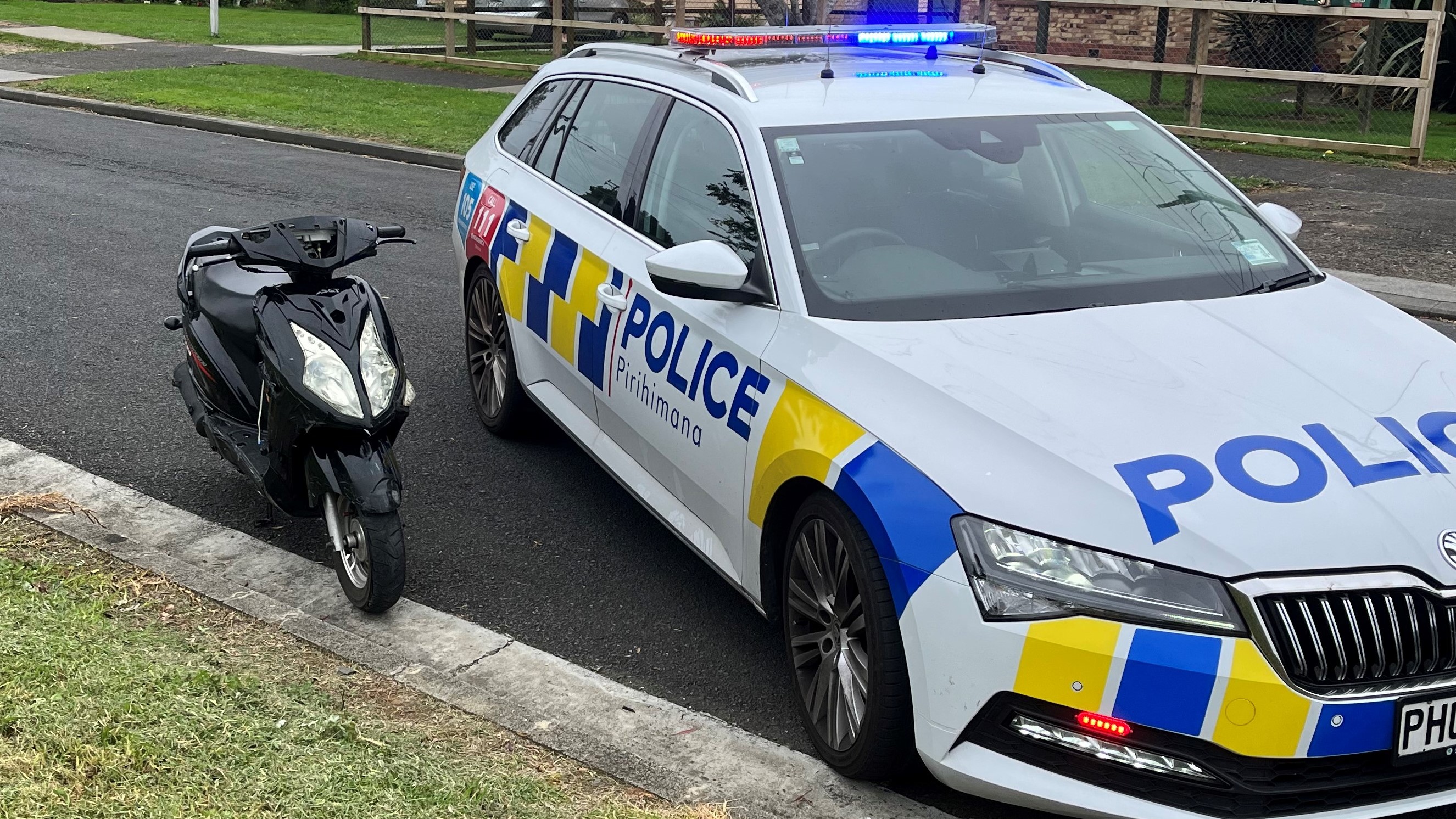 Three youths on moped arrested after failing to stop for police