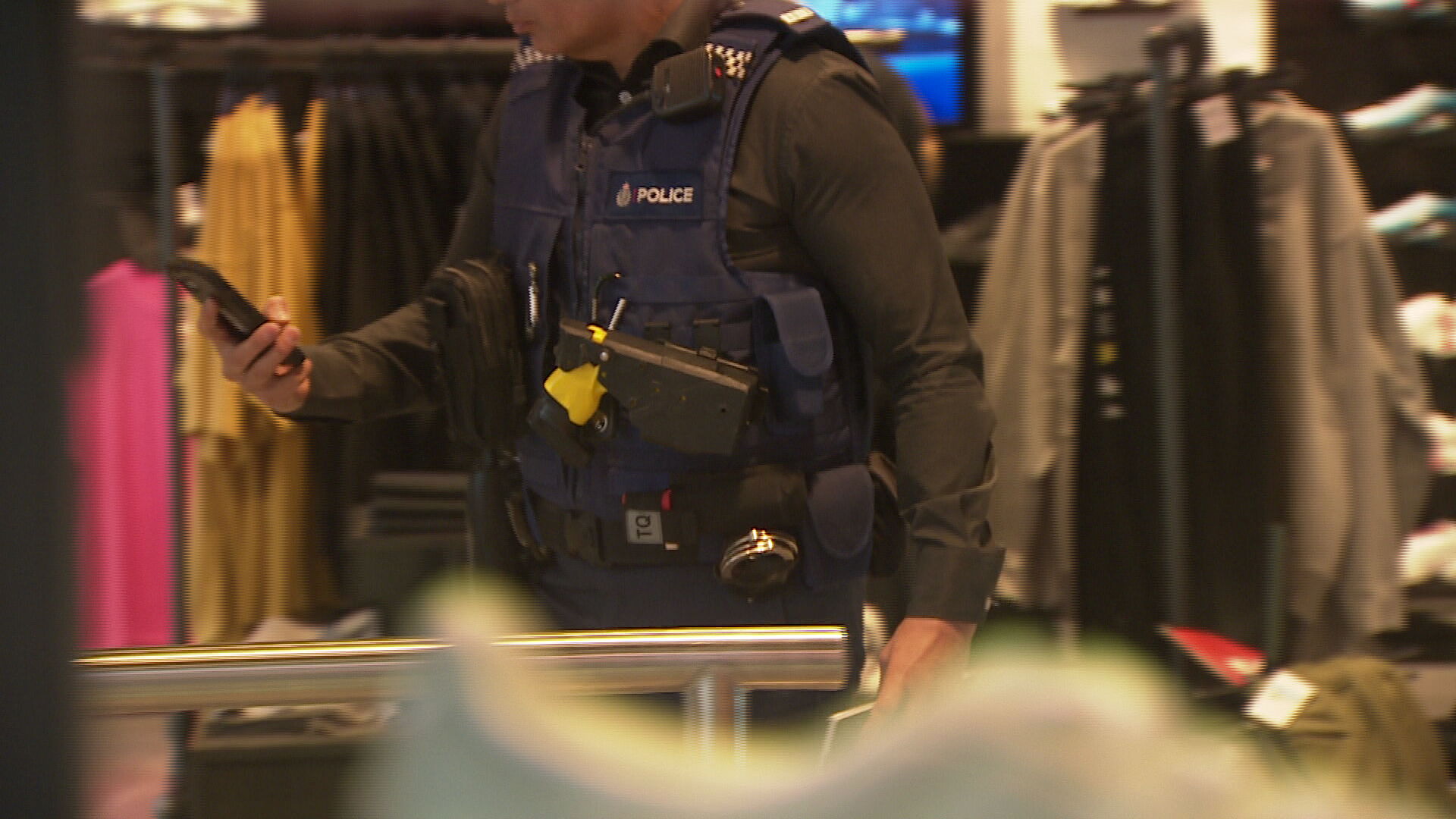 Broken glass left scattered in Queen St shoe store ram-raid