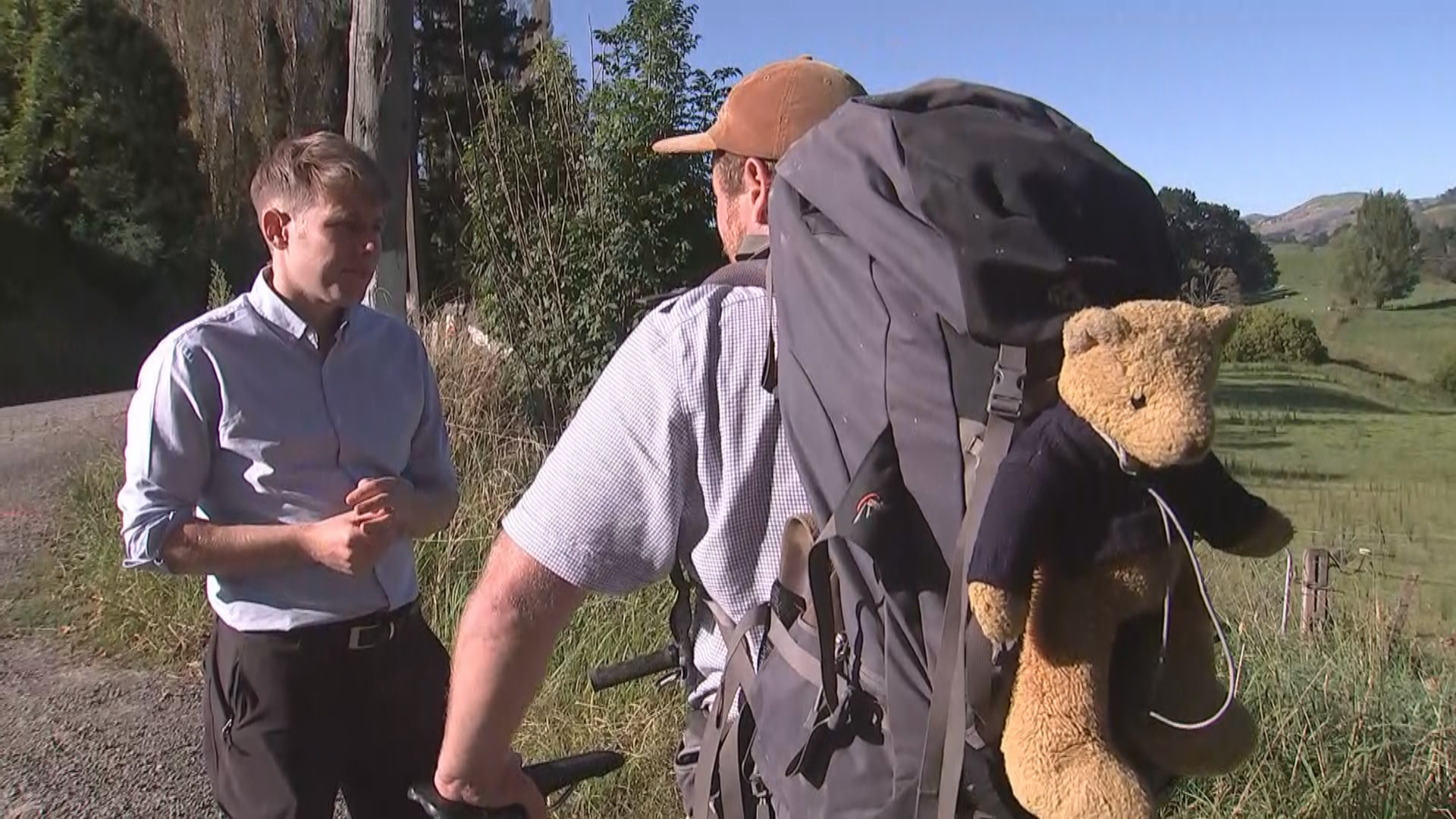Dad collects girl's teddy after 12h clearing slips, rides back 20km